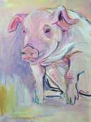 Seated Pig by Mg Stout - TurningArt