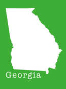 Georgia State Outline by Bruce Stanfield - TurningArt