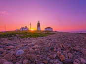 Point Judith Lighthouse by Frank Messer IV - TurningArt