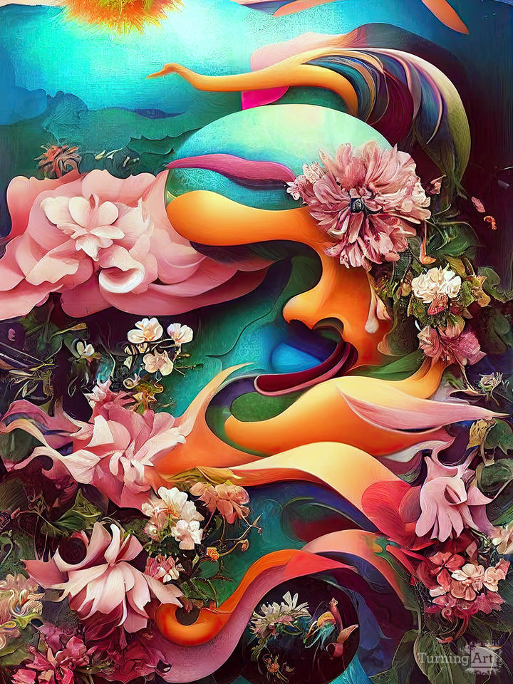 flowers nine by Color Out Of Place - TurningArt